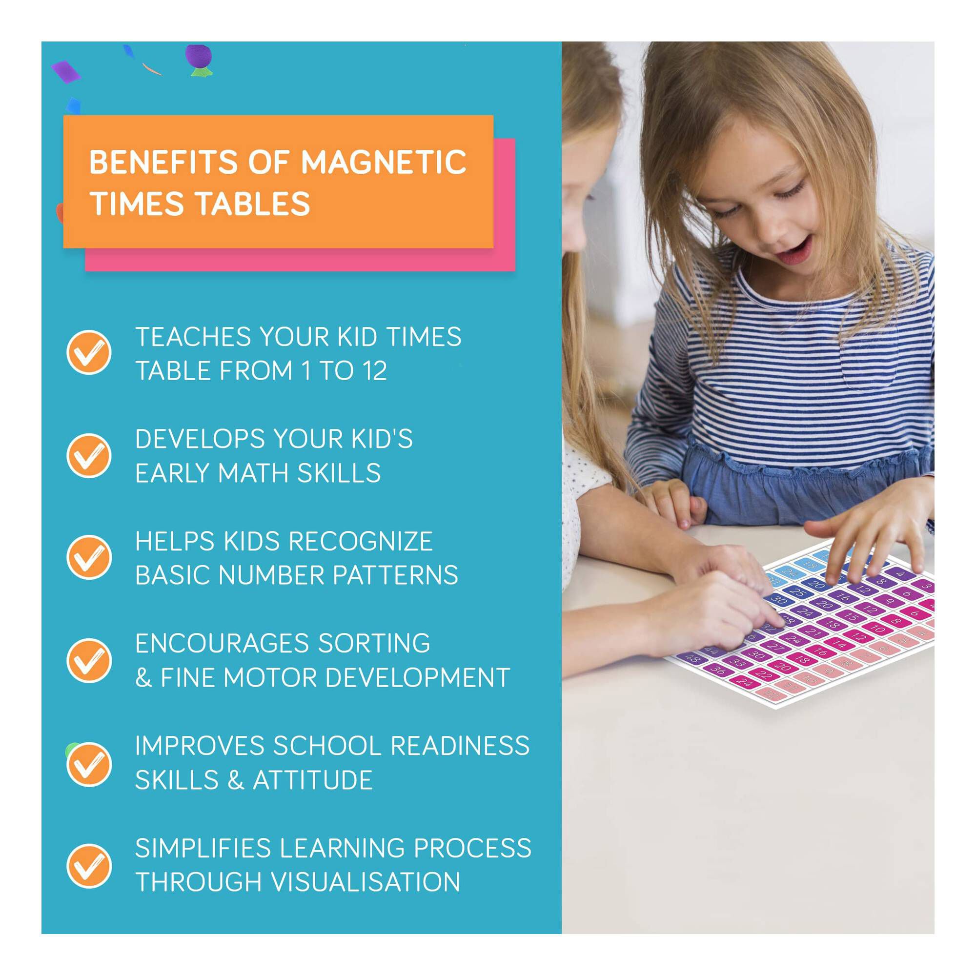 Magnetic Times Tables | Hobbycraft