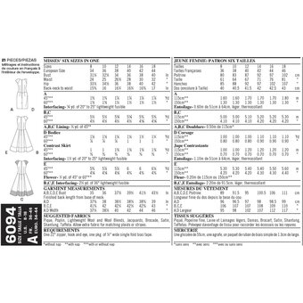 New Look Women's Dresses Sewing Pattern 6094 | Hobbycraft