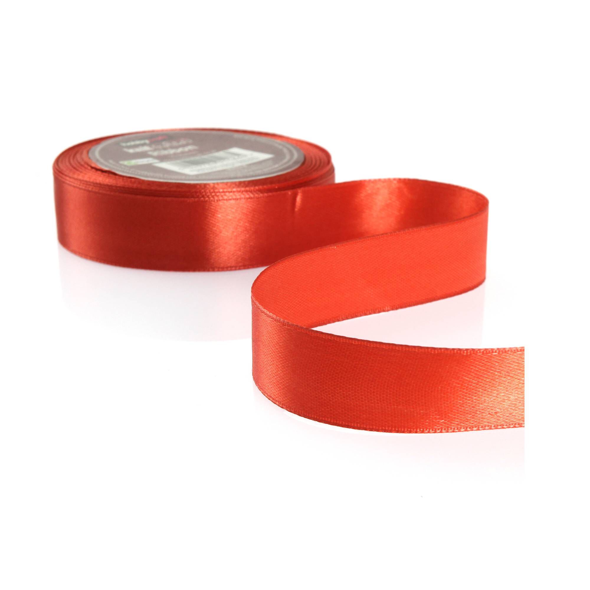 Mandarin Orange Satin Ribbon 20mm x 15m | Hobbycraft