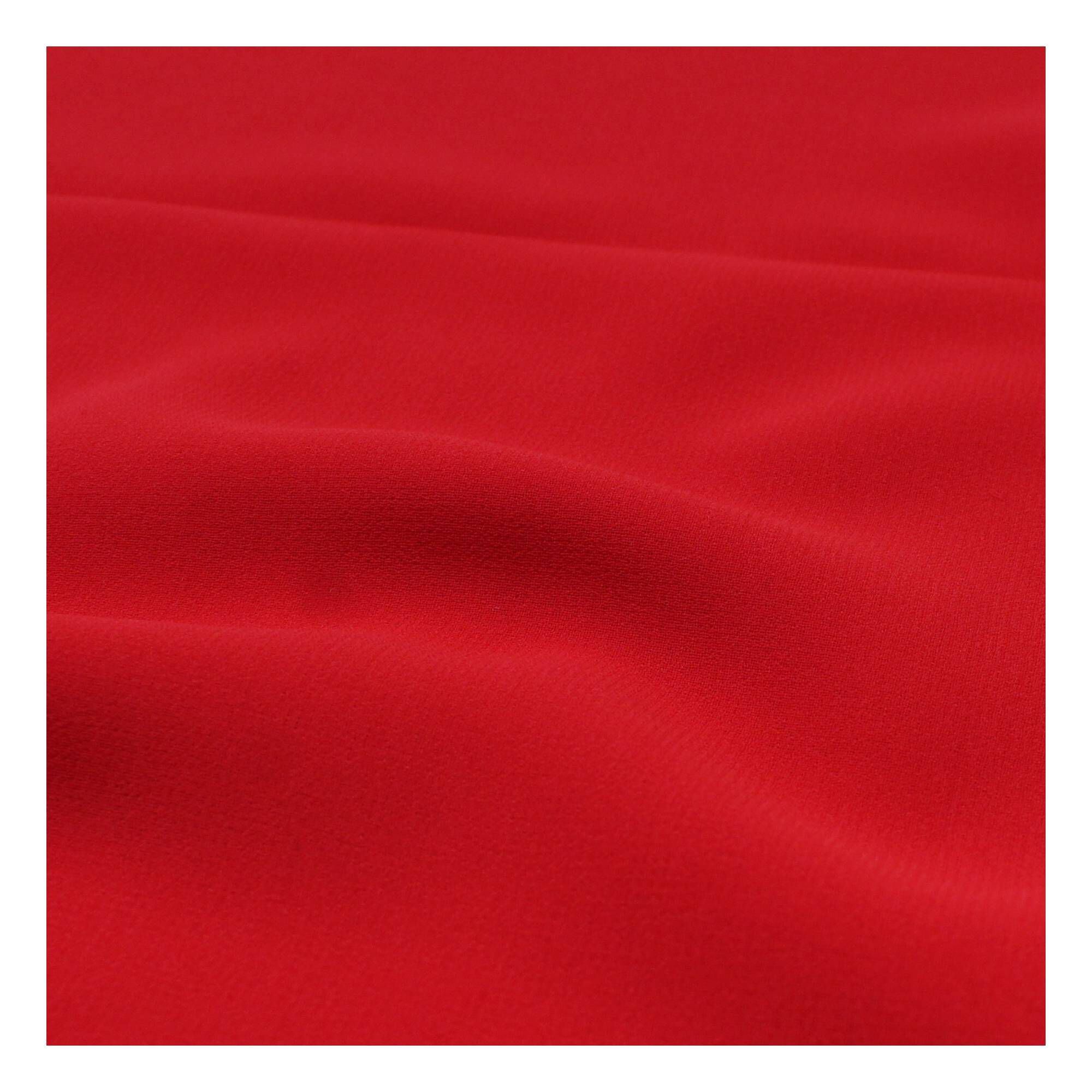 Red Crepe Georgette Fabric by the Metre | Hobbycraft