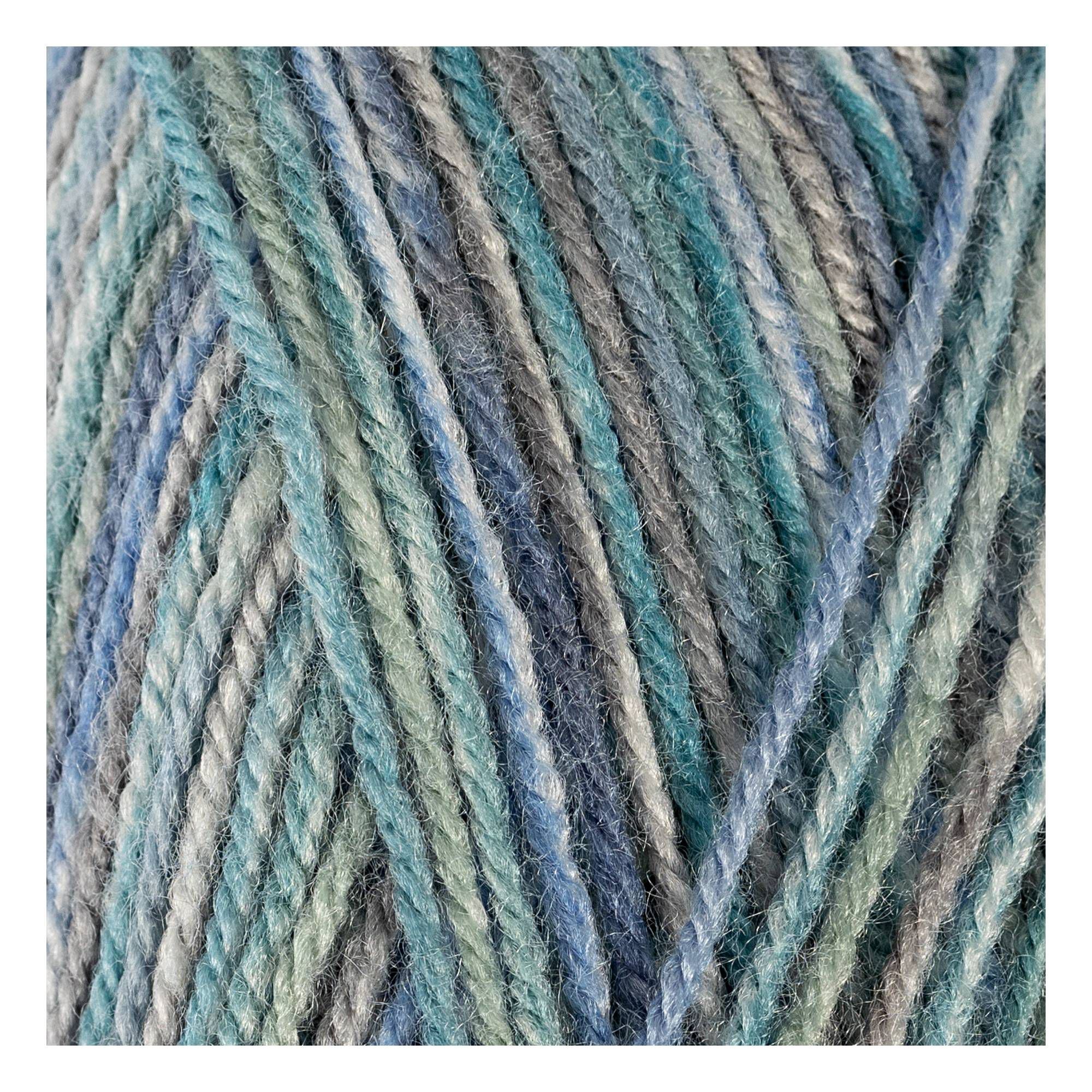 James C Brett Aqua Grey Mix Stonewash DK Yarn 100g | Hobbycraft