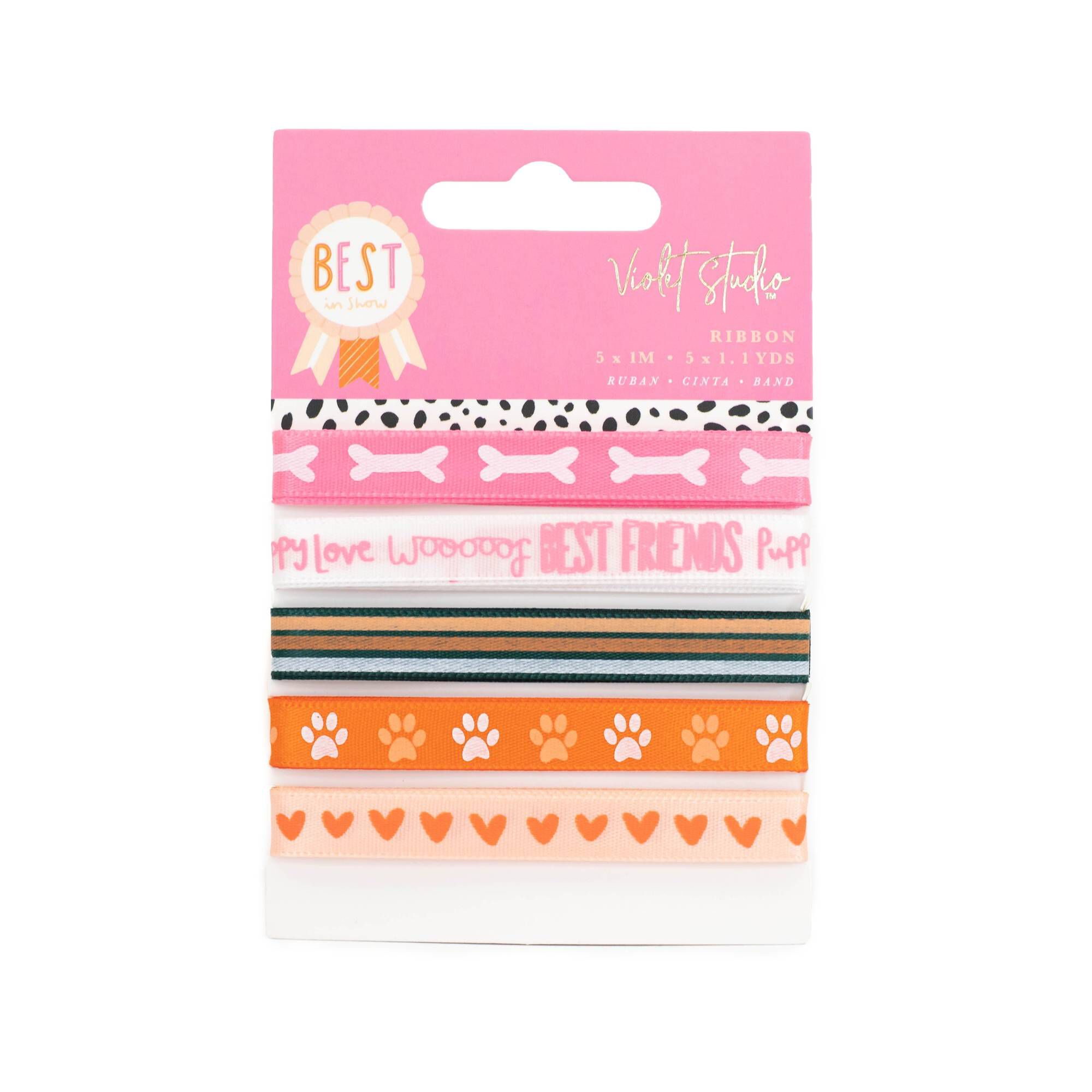 Violet Studio Best in Show Ribbons 1m 5 Pack | Hobbycraft