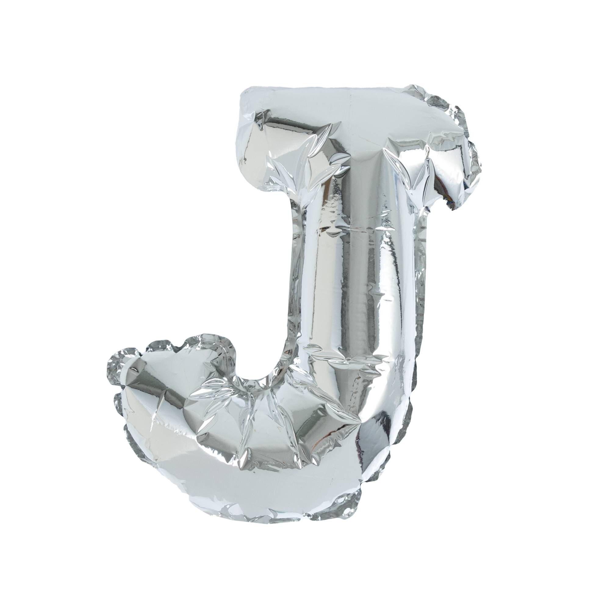 Silver Foil Letter J Balloon | Hobbycraft