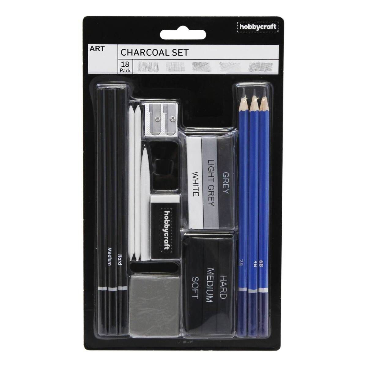 Charcoal Set 18 Pack | Hobbycraft