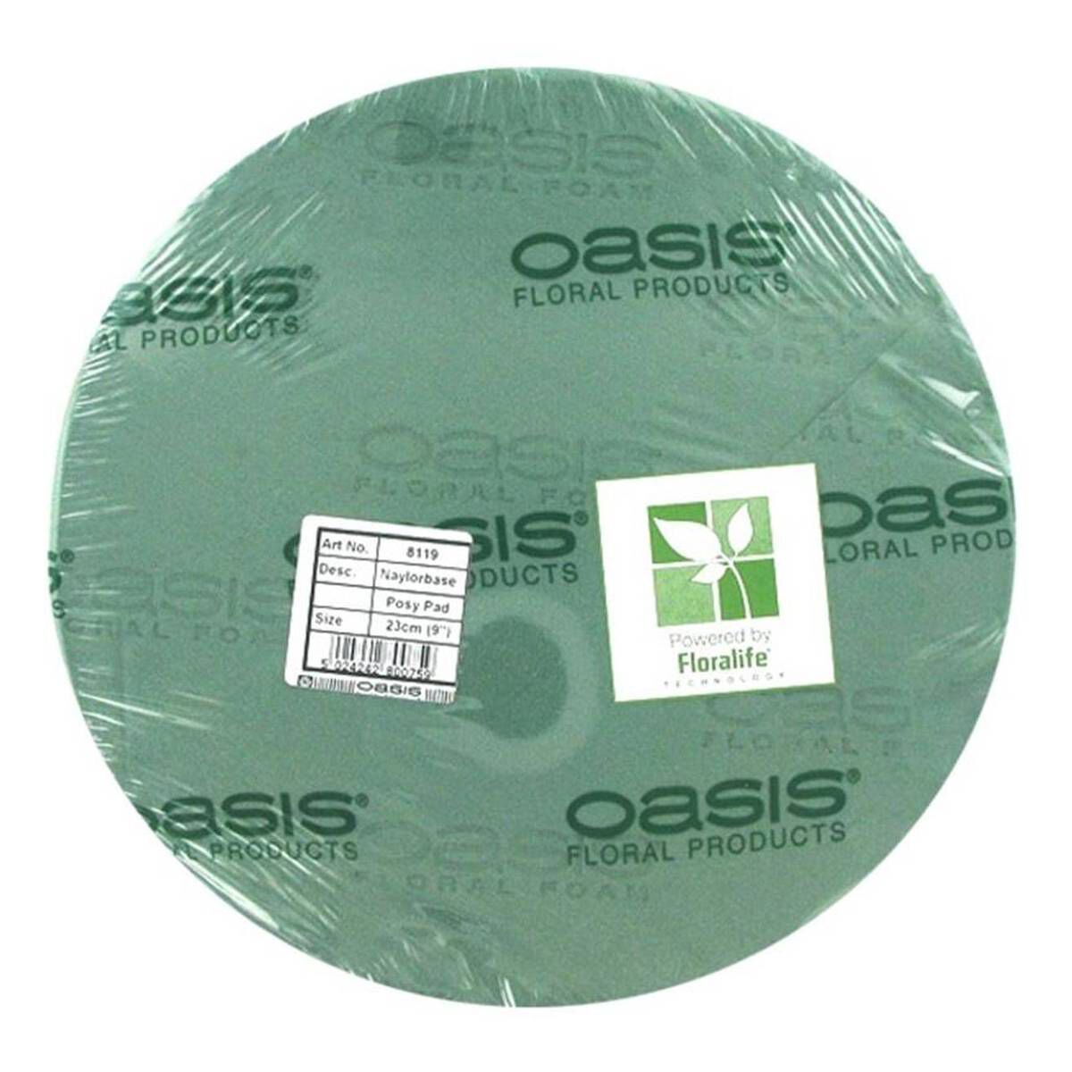Oasis Naylorbase Floral Foam Posy Pad 23cm | Hobbycraft
