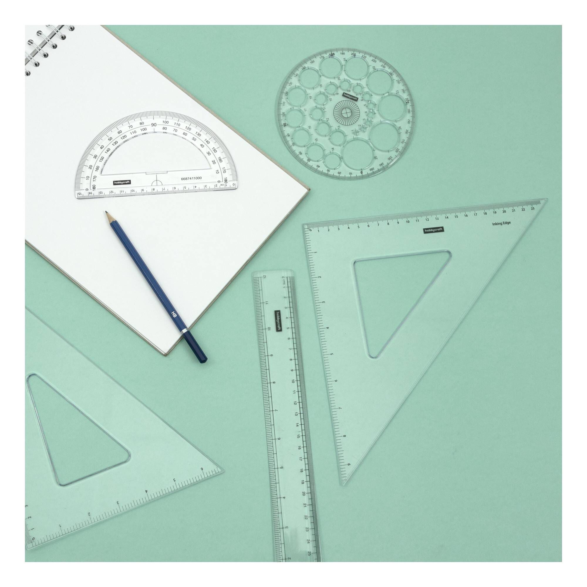 Geometry Set 5 Pieces | Hobbycraft