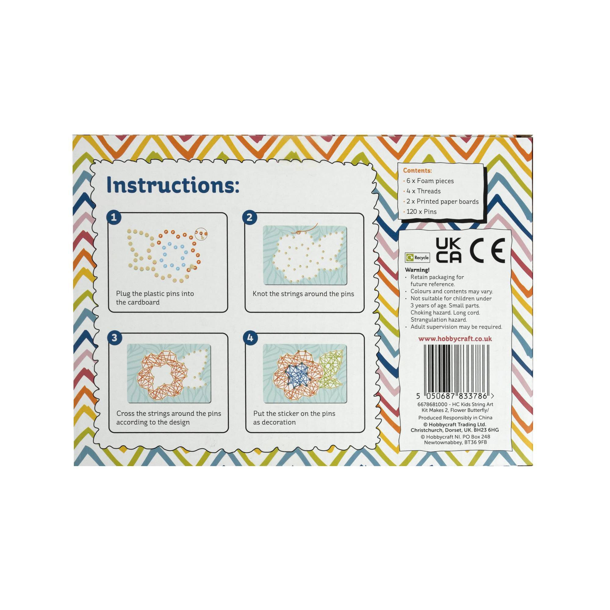Make Your Own Flower and Butterfly String Art Kit | Hobbycraft