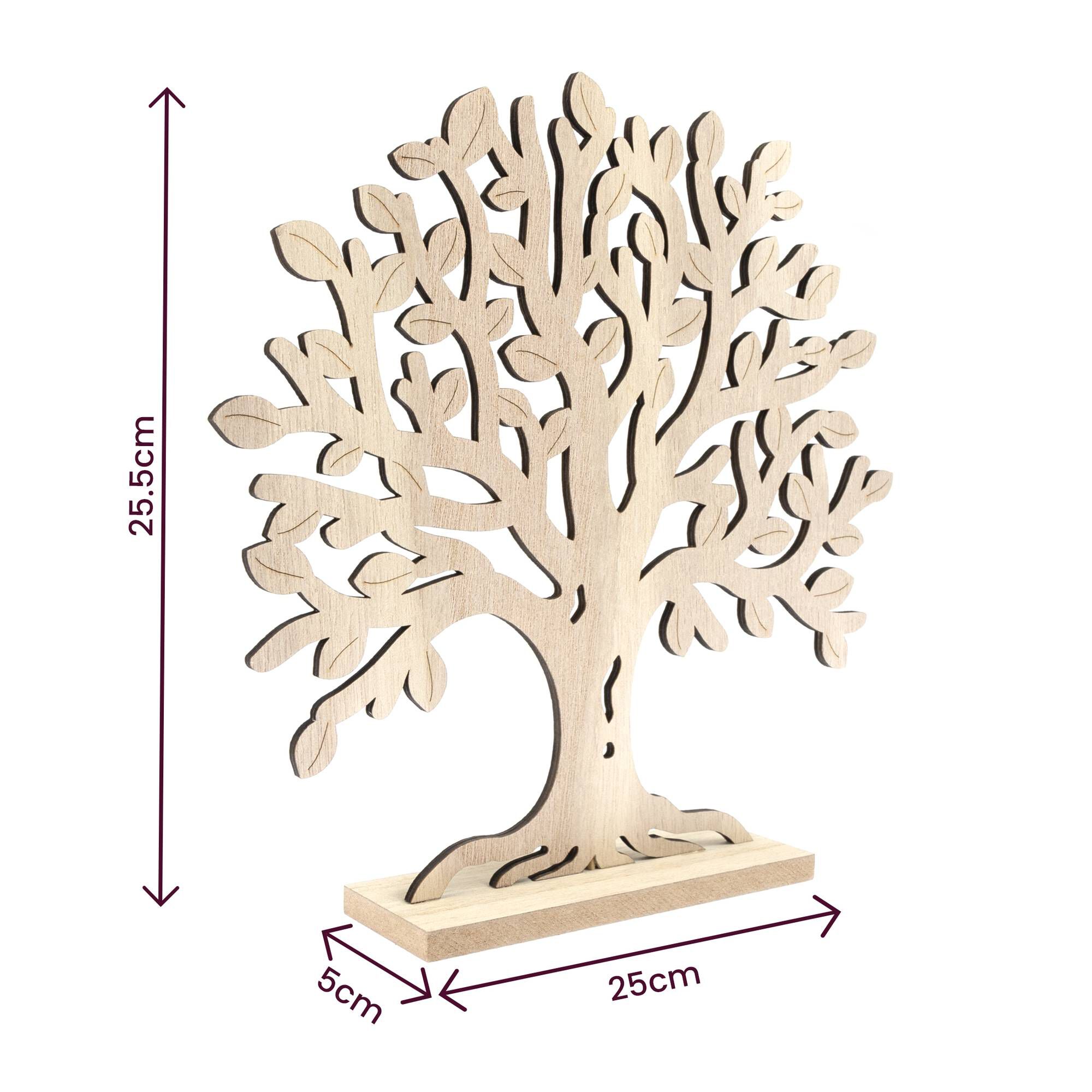 Wooden Tree 25cm x 5cm x 25.5cm | Hobbycraft