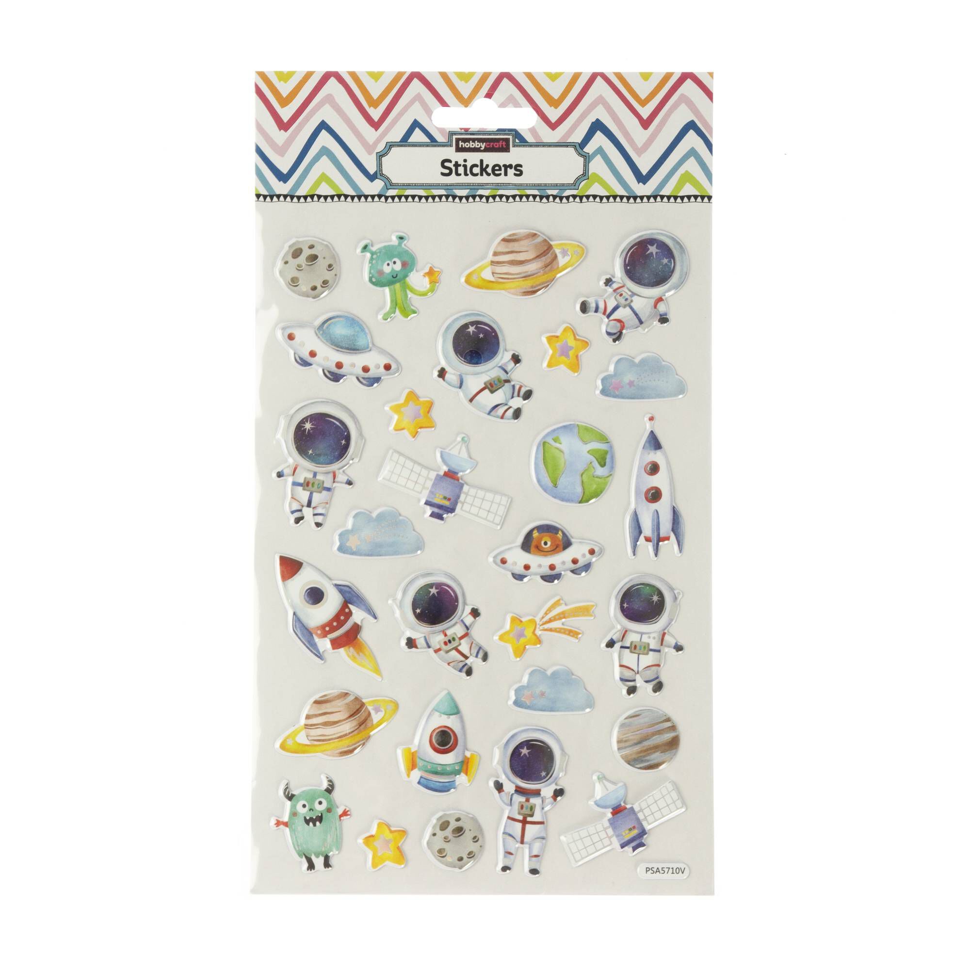 Space Astronaut Embossed Foil Stickers | Hobbycraft