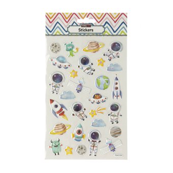 Space Astronaut Embossed Foil Stickers | Hobbycraft