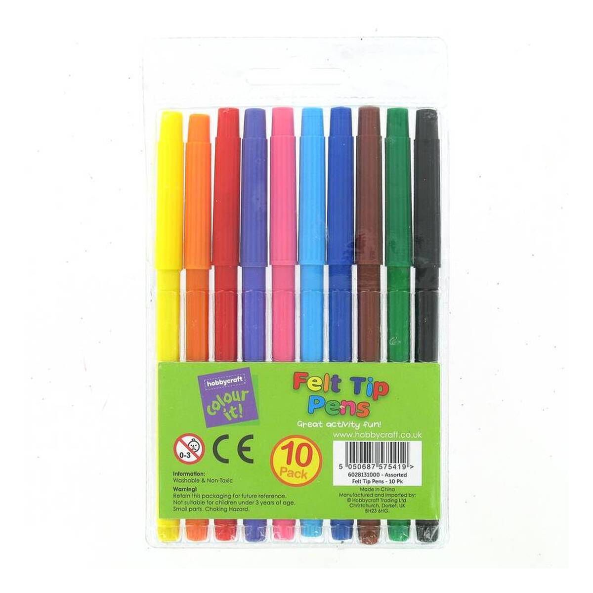 Felt Tip Pens 10 Pack | Hobbycraft