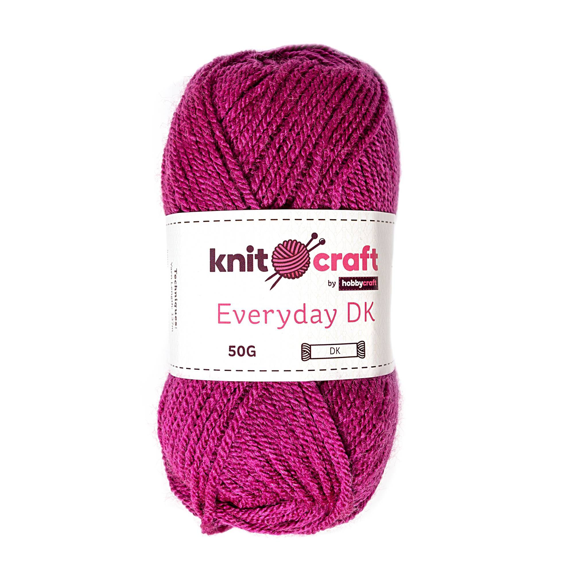 Knitcraft Magenta Everyday DK Yarn 50g | Hobbycraft