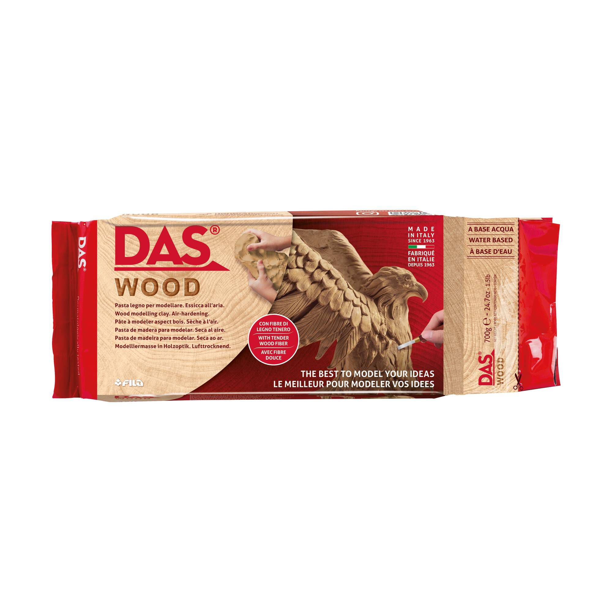 DAS Wood Effect Clay 700G | Hobbycraft