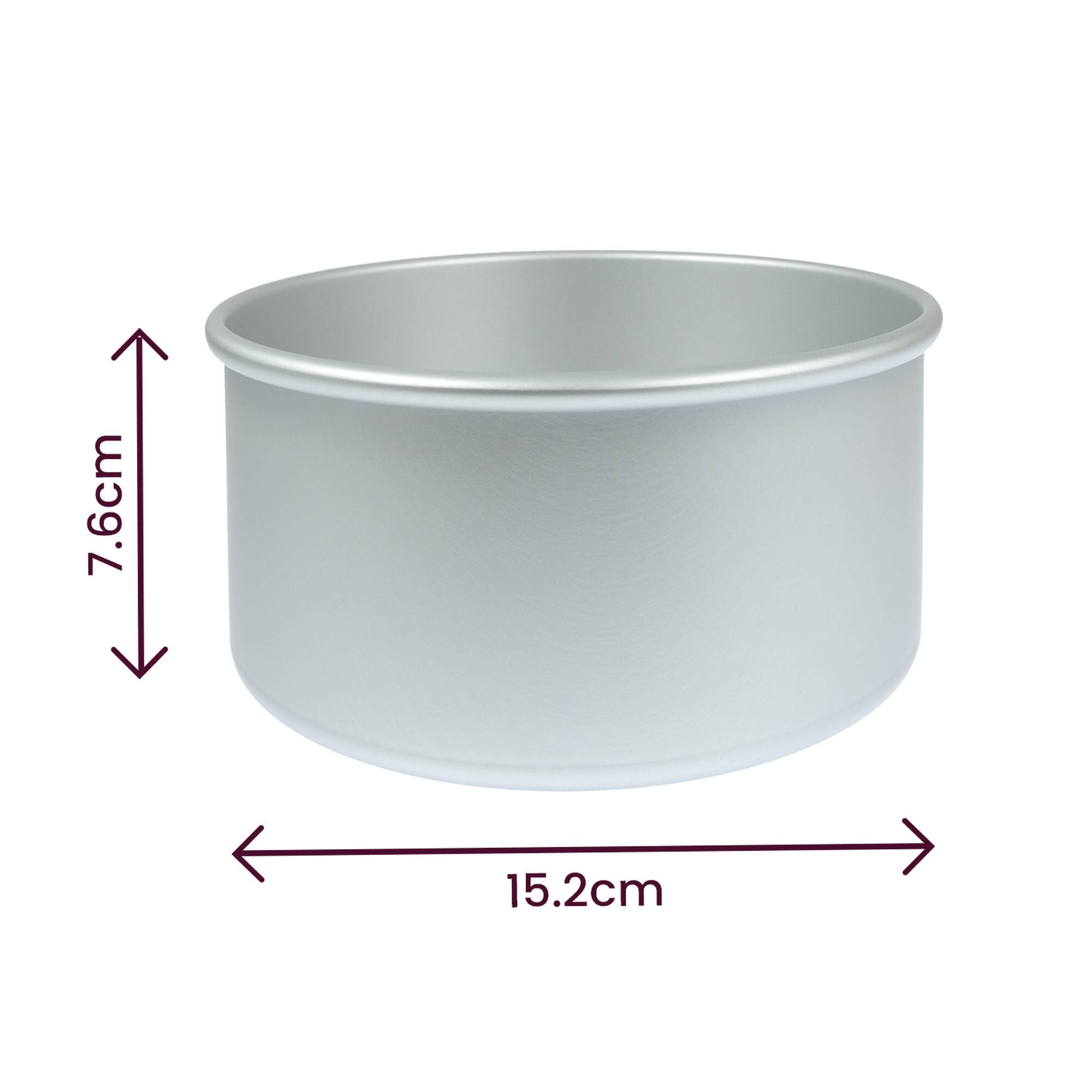 Whisk Round Aluminium Cake Tin 6 x 3 Inches | Hobbycraft
