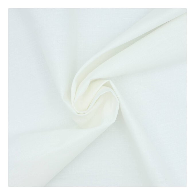 Ivory Polycotton Extra Wide Fabric by the Metre | Hobbycraft
