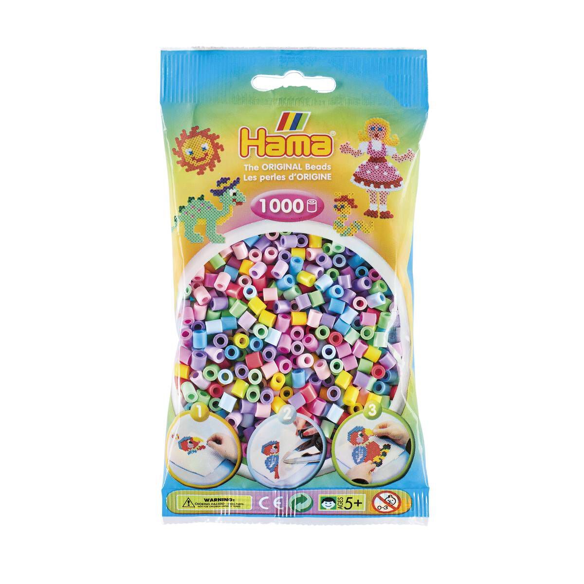 Hama Pastel Beads 1000 Pieces | Hobbycraft