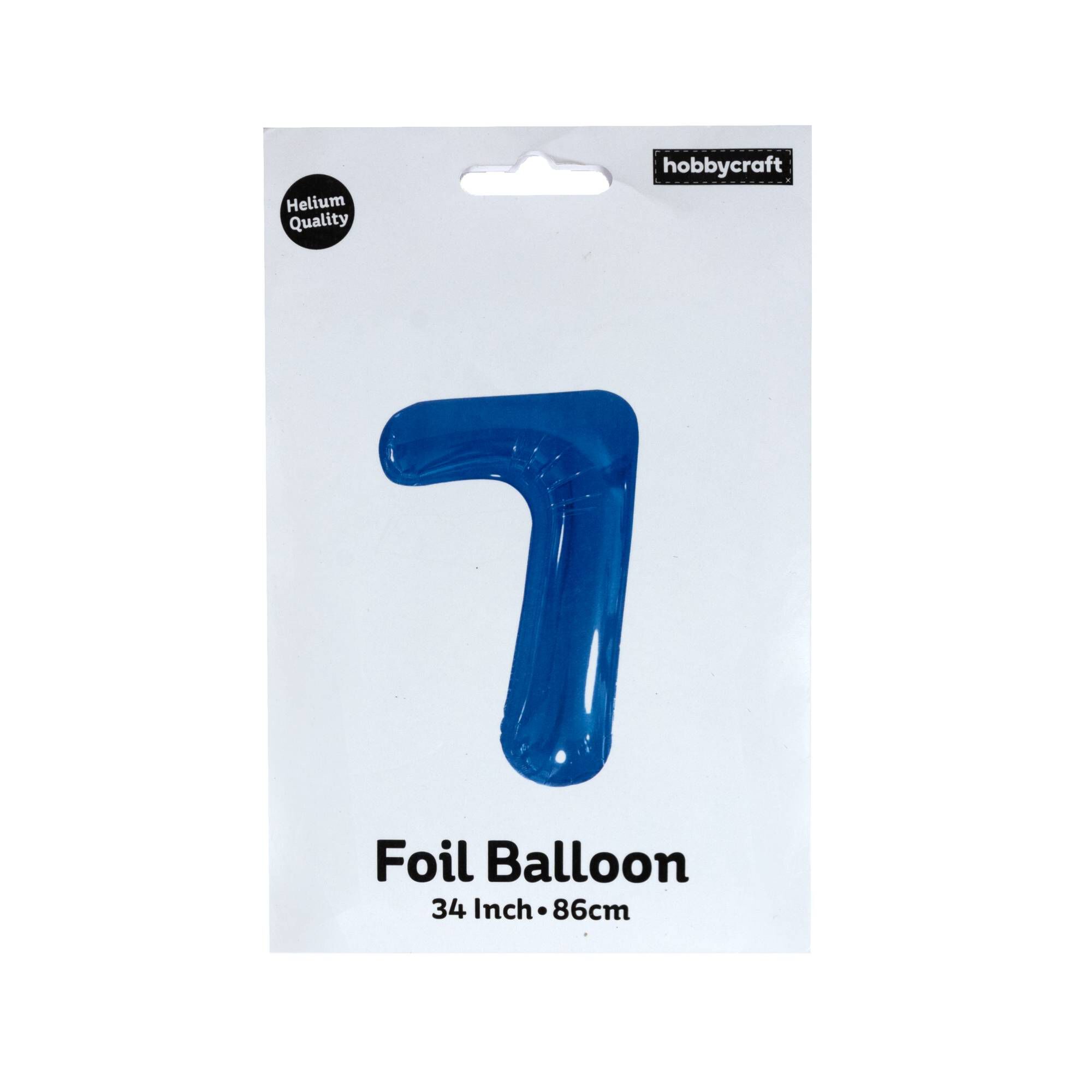 Extra Large Blue Foil Number 7 Balloon | Hobbycraft