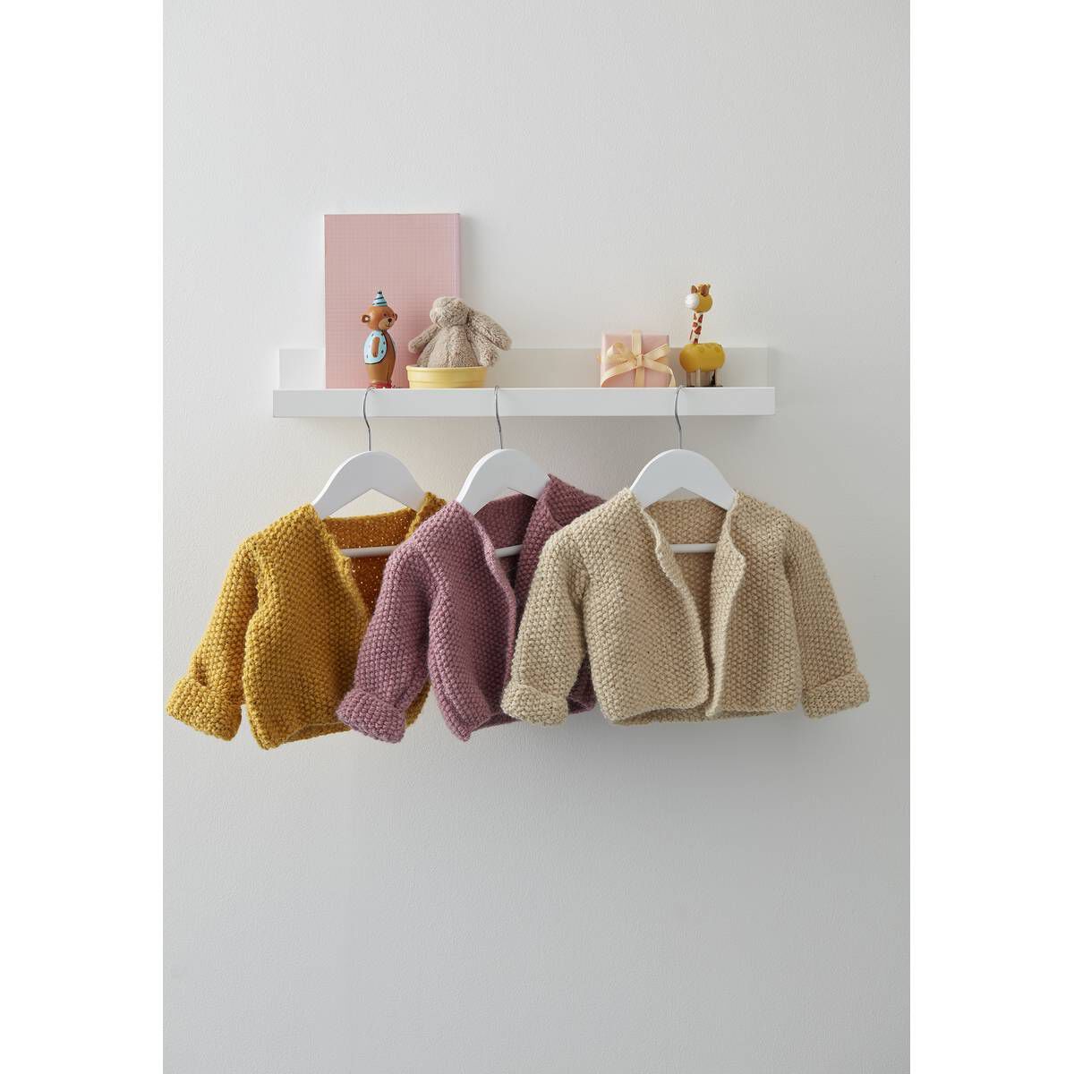 Knitcraft Kids Alpaca Moss Stitch Cardigan Pattern 0049 | Hobbycraft