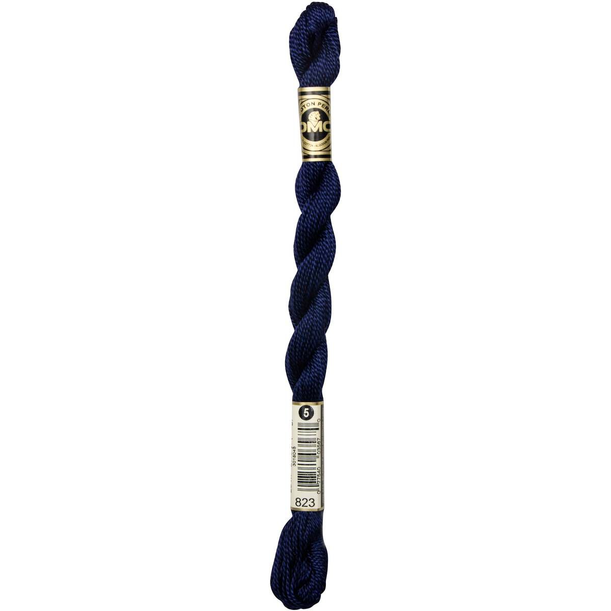 DMC Blue Pearl Cotton Thread Size 5 25m (823) | Hobbycraft