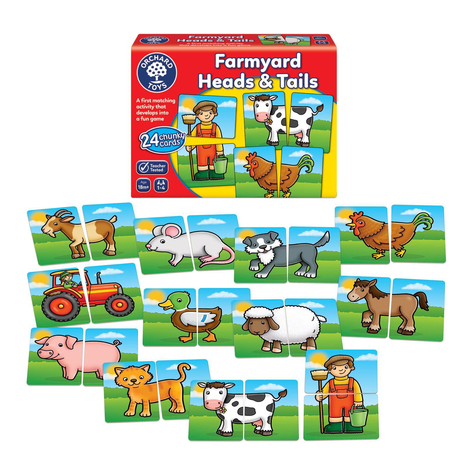 Orchard Toys Farmyard Heads and Tails Game | Hobbycraft
