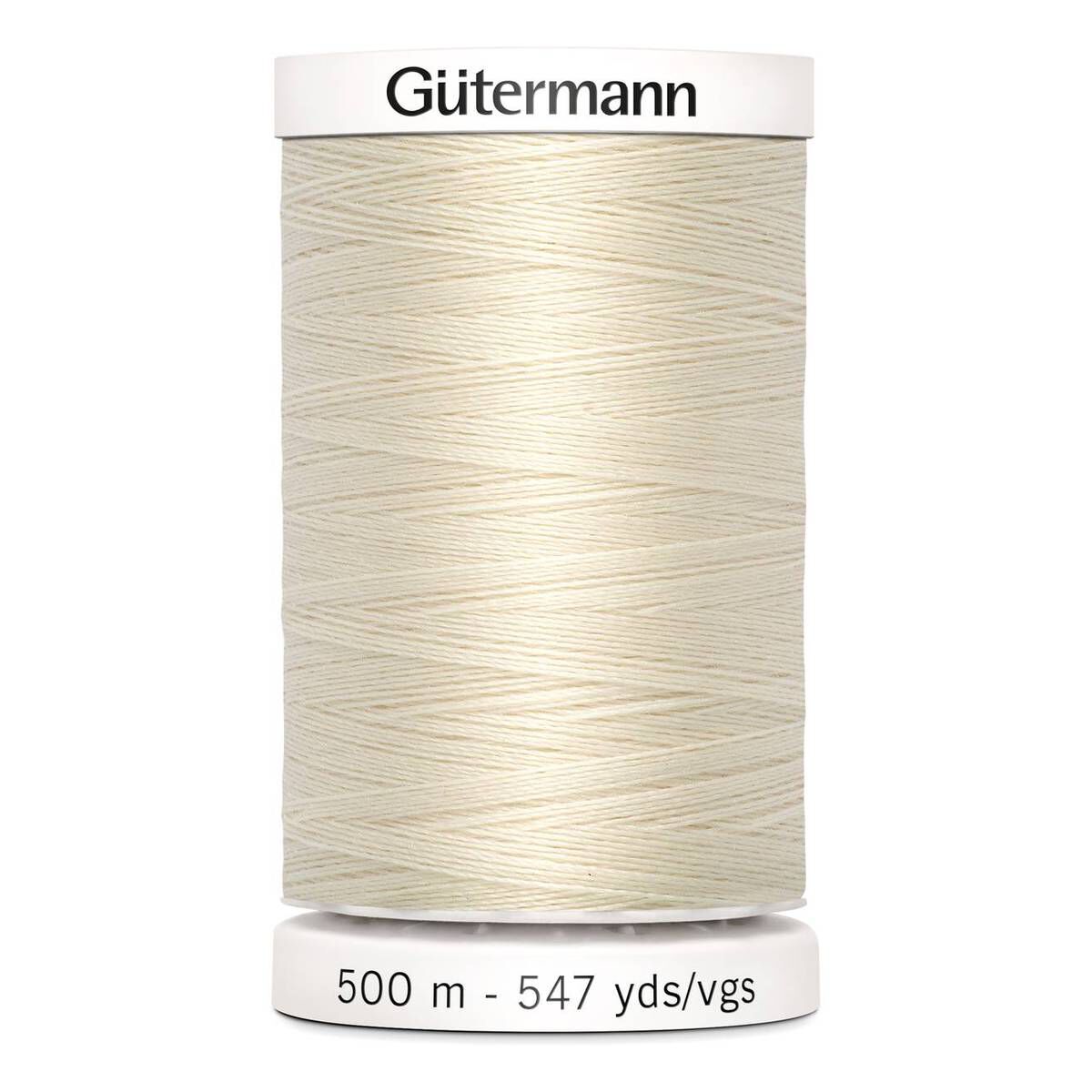 Gutermann Cream Sew All Thread 500m (802) | Hobbycraft