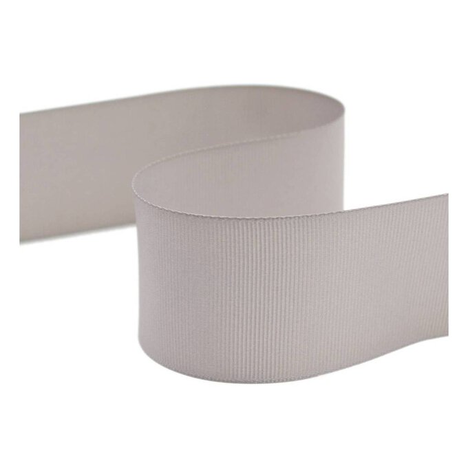 Grey Grosgrain Ribbon 38mm x 5m | Hobbycraft