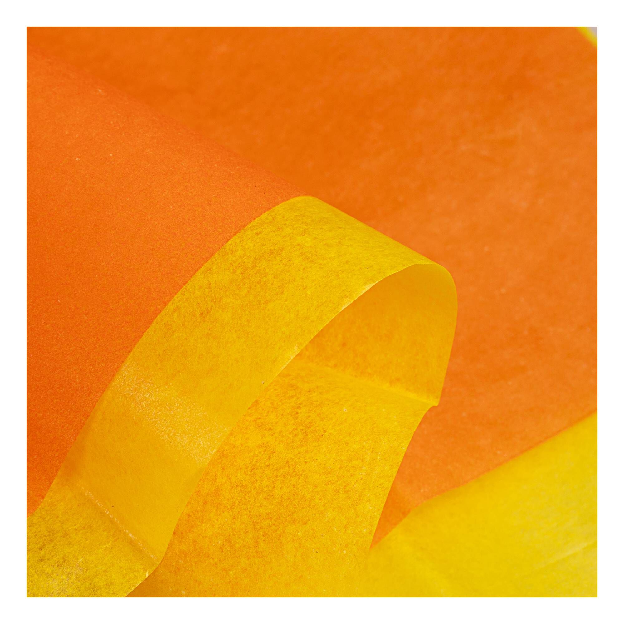 Orange and Yellow Tissue Paper 50cm x 75cm 6 Pack | Hobbycraft