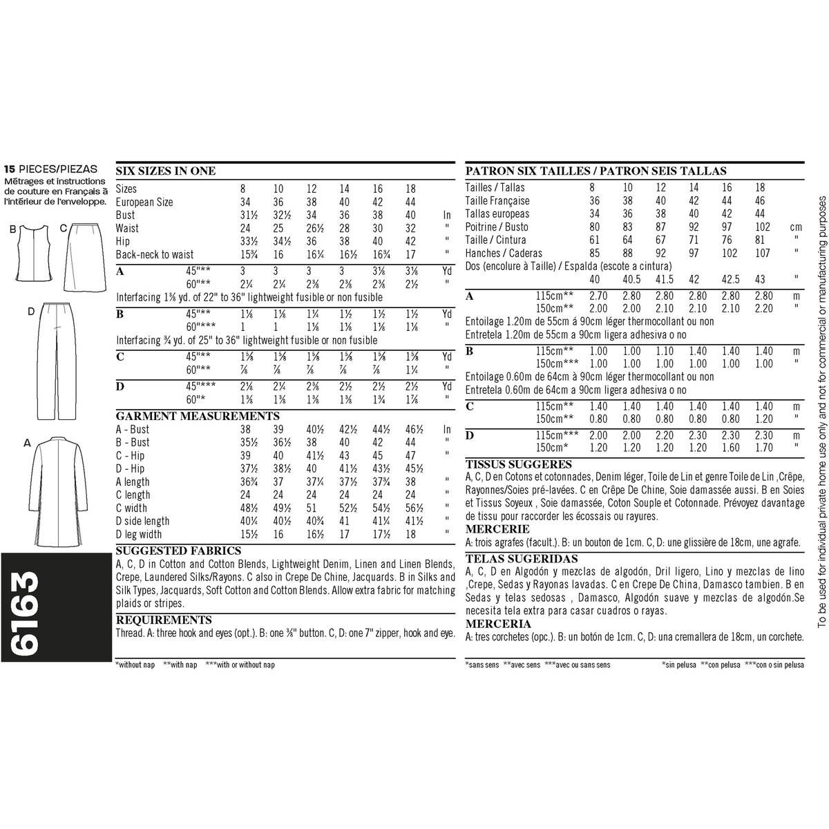 New Look Women's Separates Sewing Pattern 6163 | Hobbycraft