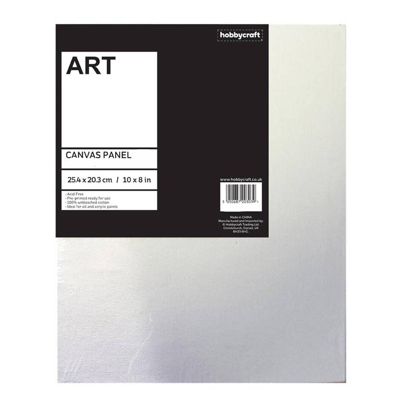 Canvas Panel 25.4cm x 20.3cm | Hobbycraft