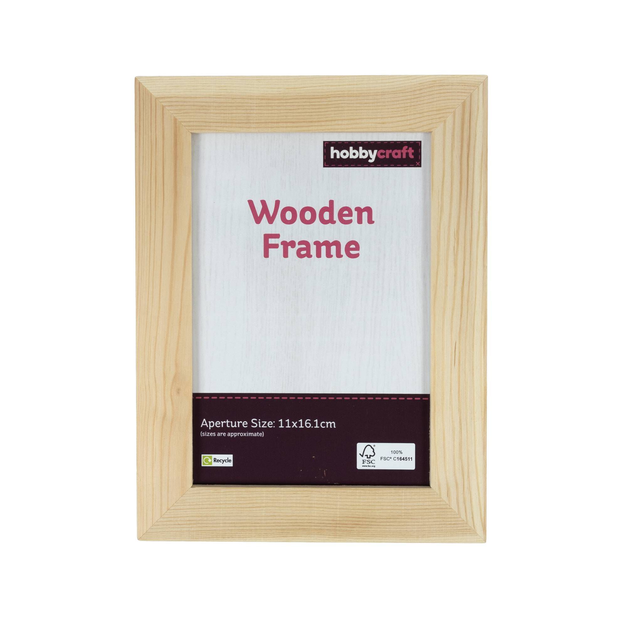 Wooden Frame 11cm x 16cm | Hobbycraft