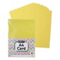 Yellow Card A4 10 Pack | Hobbycraft