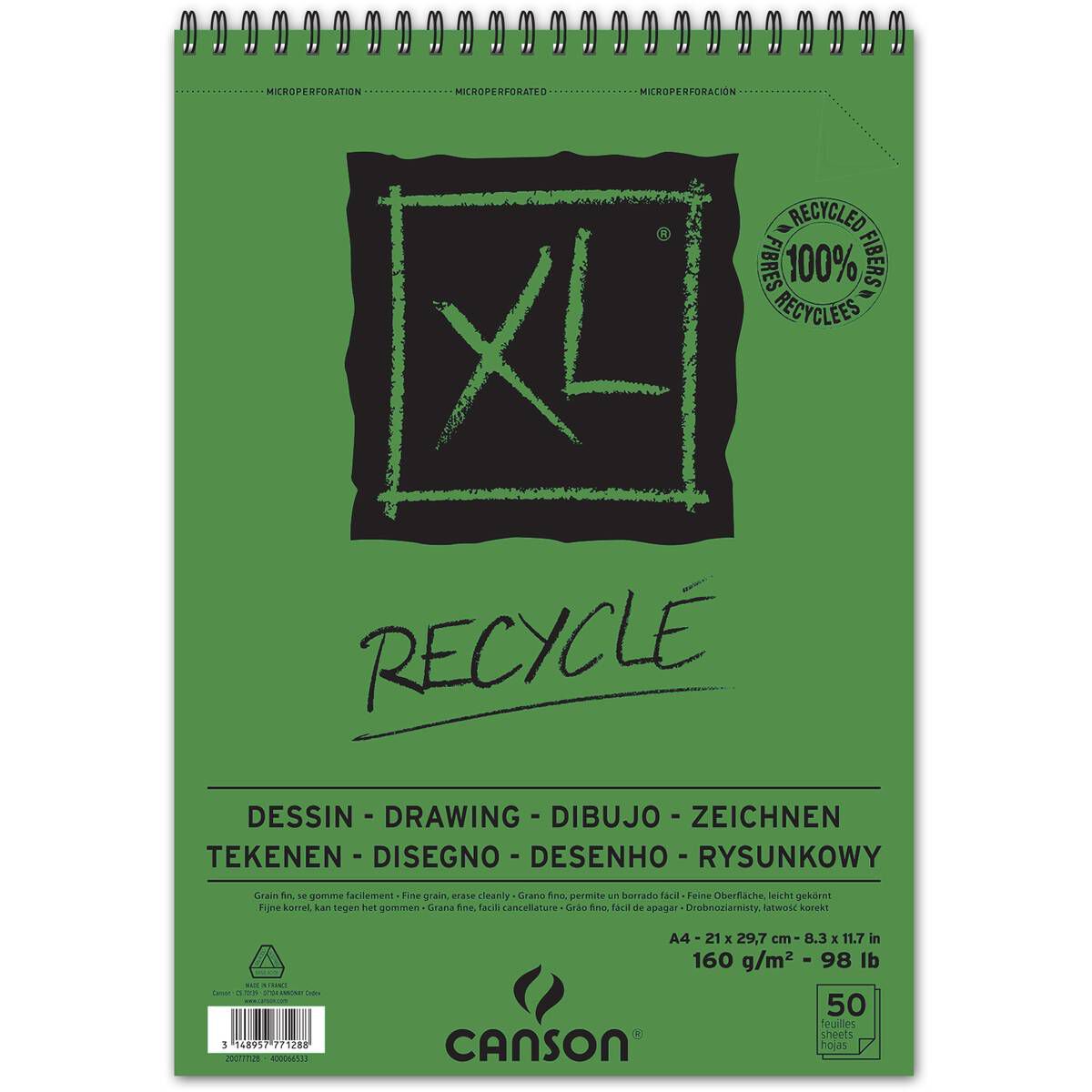 Canson XL Recycled Drawing Paper A4 50 Sheets | Hobbycraft