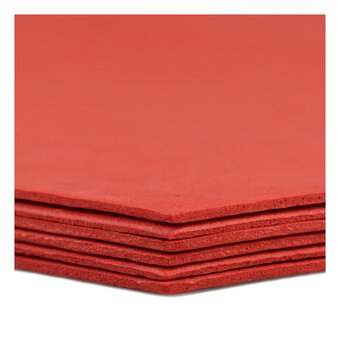 Red EVA Foam Sheets A4 6 Pack | Hobbycraft