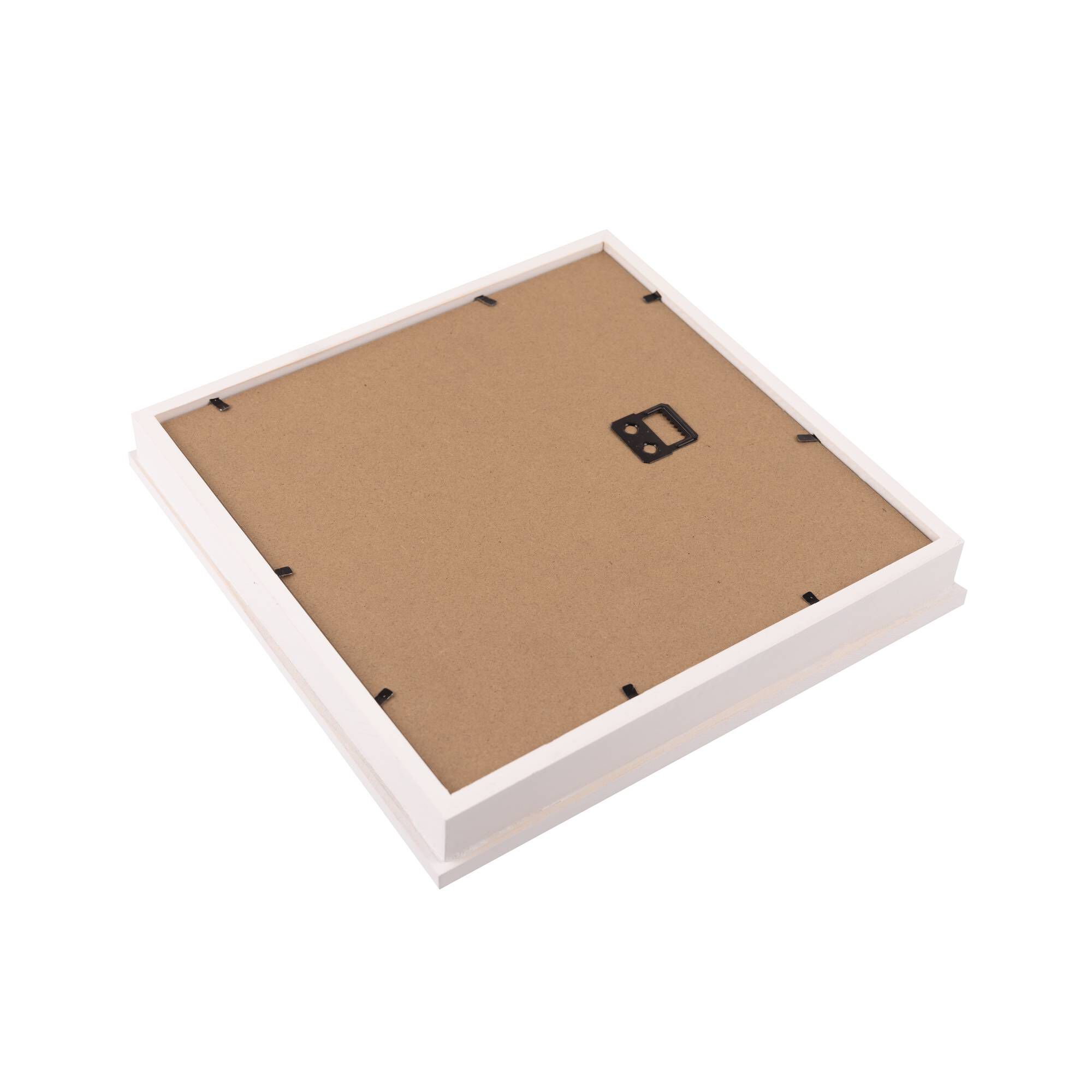 White Deep Box Frame 20cm x 20cm | Hobbycraft
