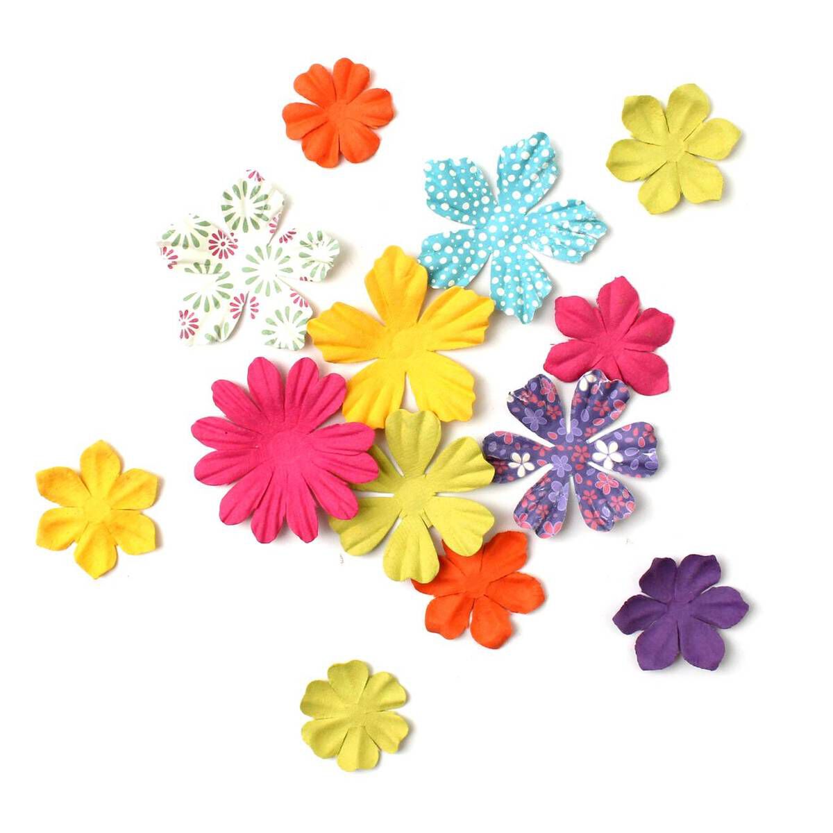 Assorted Helena Paper Flowers 65 Pieces | Hobbycraft