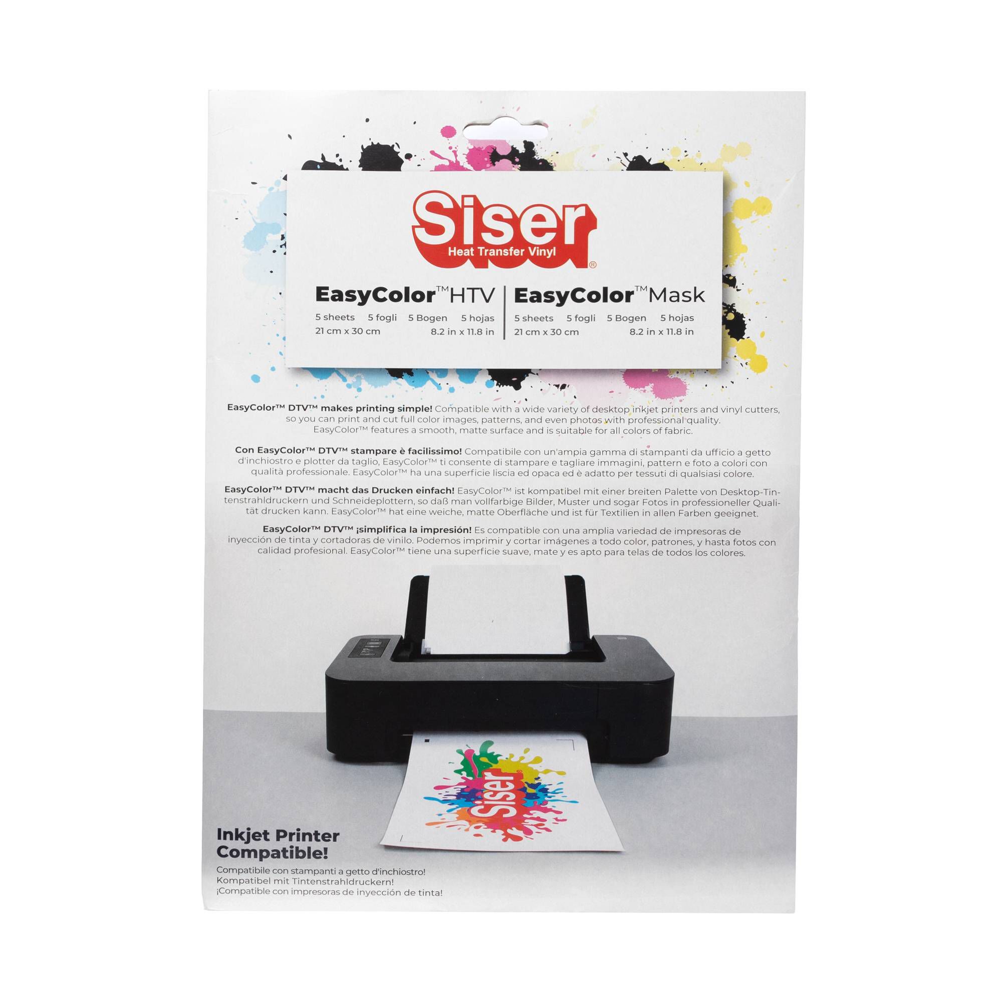 Siser EasyColor DTV A4 5 Pack | Hobbycraft