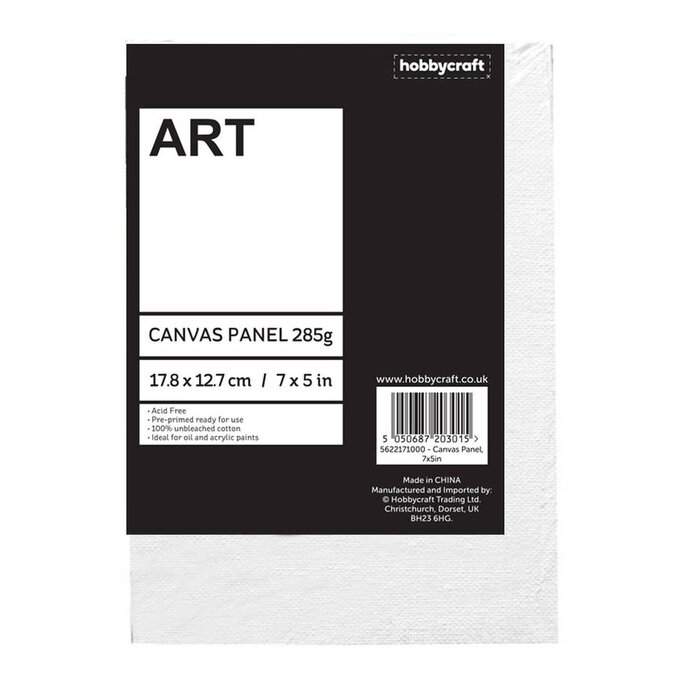 Canvas Panel 17.8cm x 12.7cm | Hobbycraft