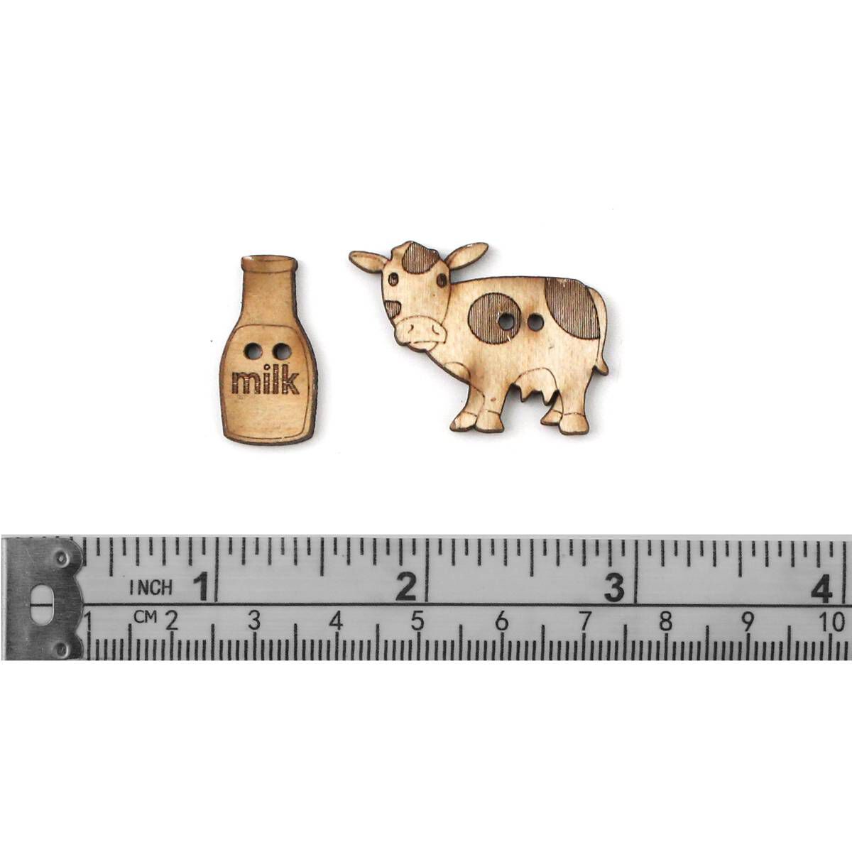 Trimits Wooden Farm Buttons 6 Pieces | Hobbycraft