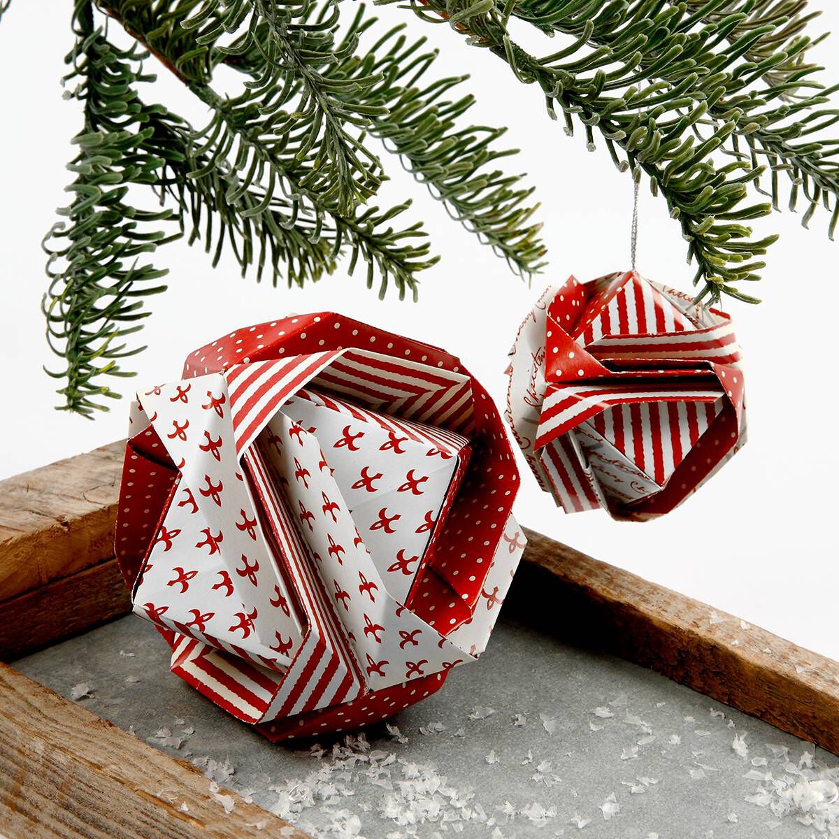 Red and White Origami Paper 10cm 50 Pack | Hobbycraft
