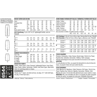 New Look Women's Skirt and Trousers Sewing Pattern 6544 | Hobbycraft