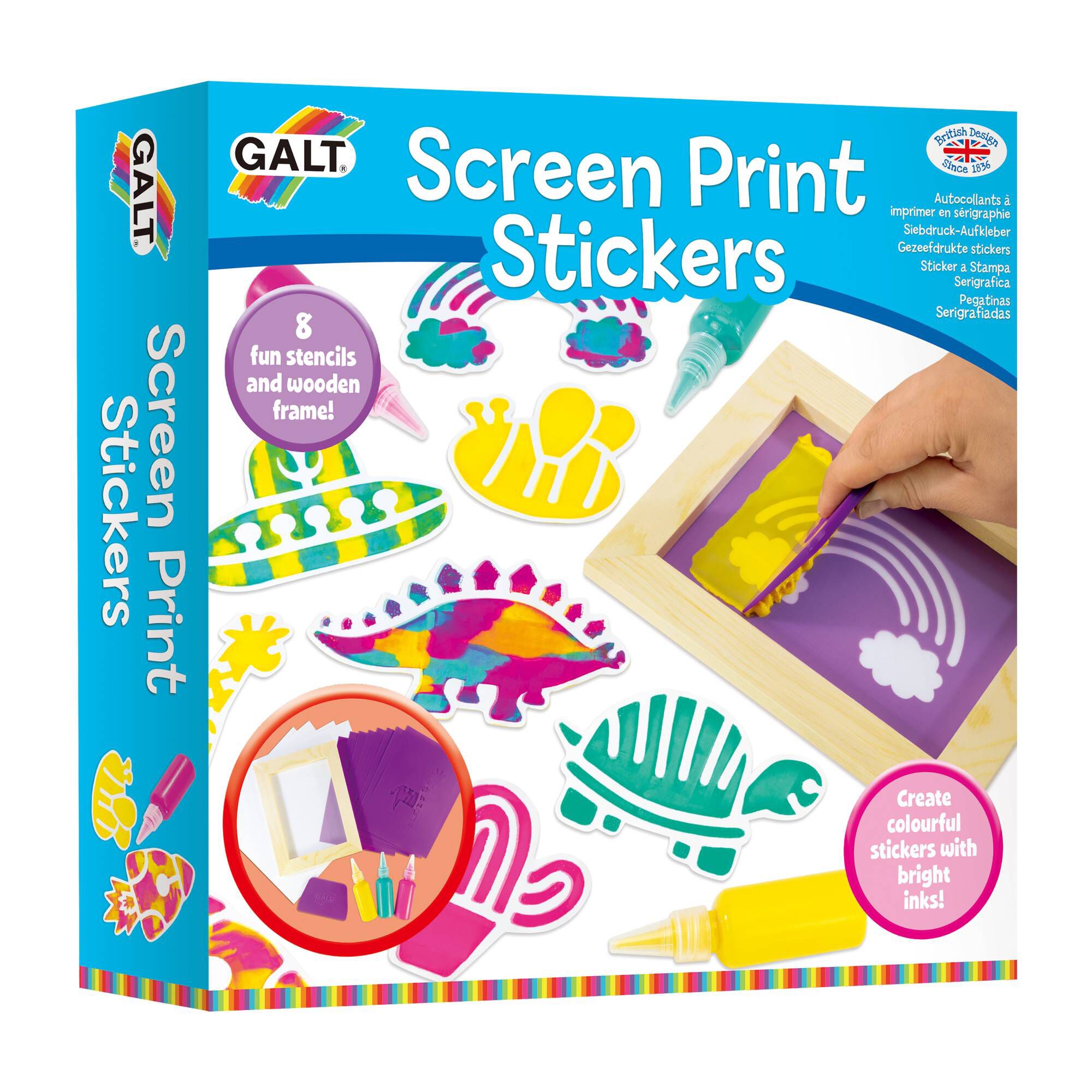 Galt Screen Print Stickers | Hobbycraft