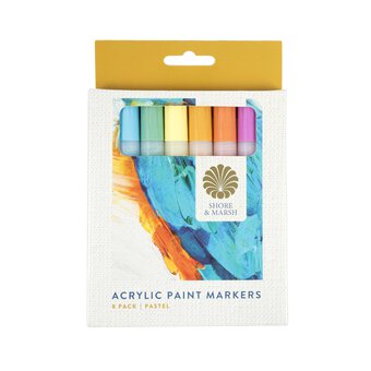 Shore & Marsh Pastel Paint Markers 8 Pack | Hobbycraft