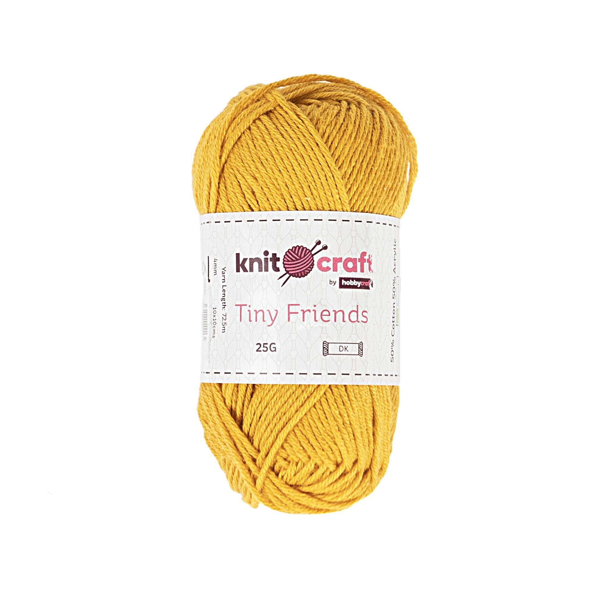 Knitcraft Mustard Tiny Friends Yarn 25g | Hobbycraft