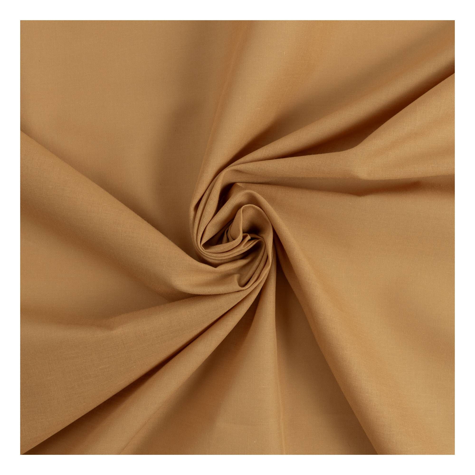 Dark Beige Lawn Cotton Fabric by the Metre | Hobbycraft