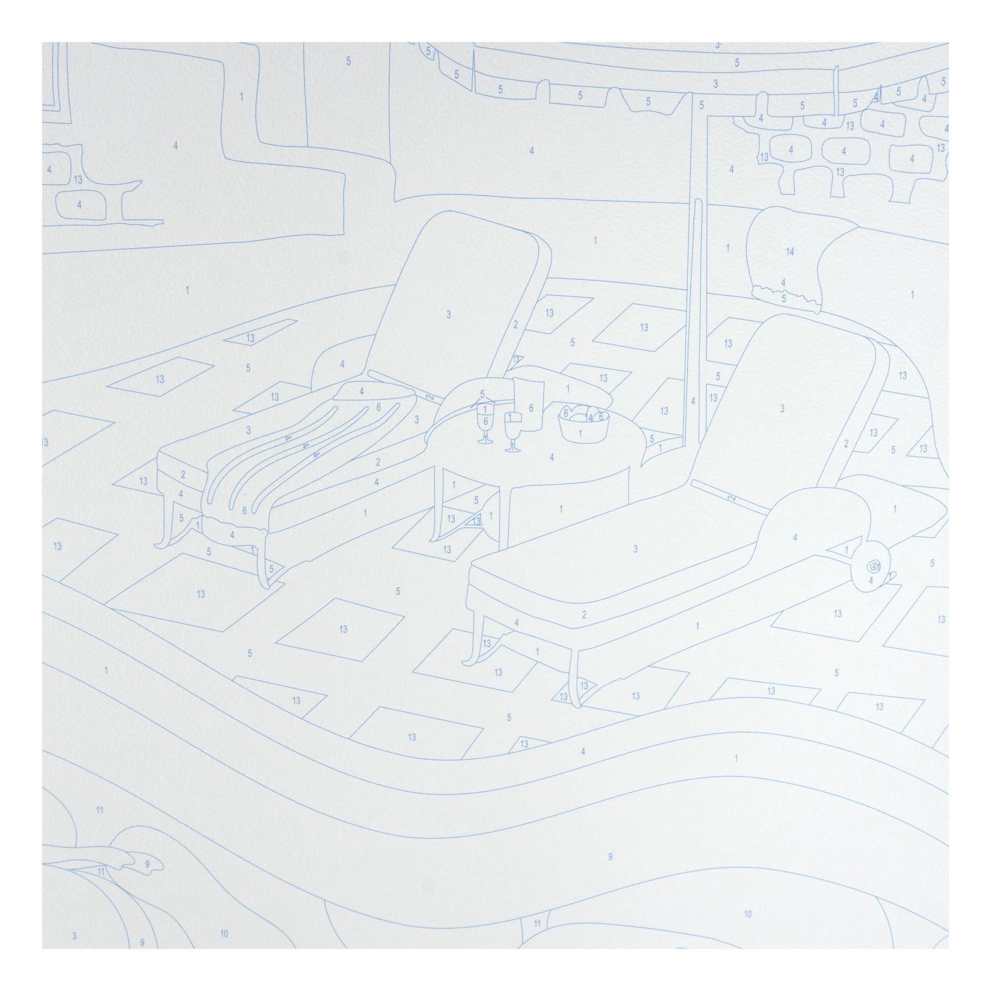 Poolside Paint by Numbers | Hobbycraft