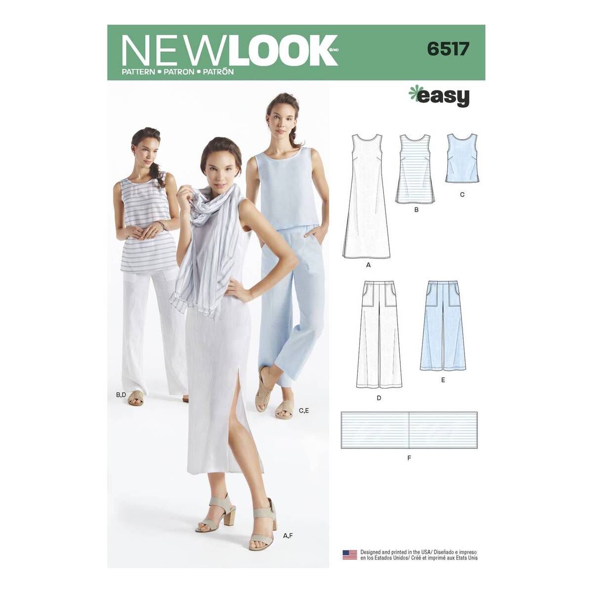 New Look Women's Separates Sewing Pattern 6517 | Hobbycraft