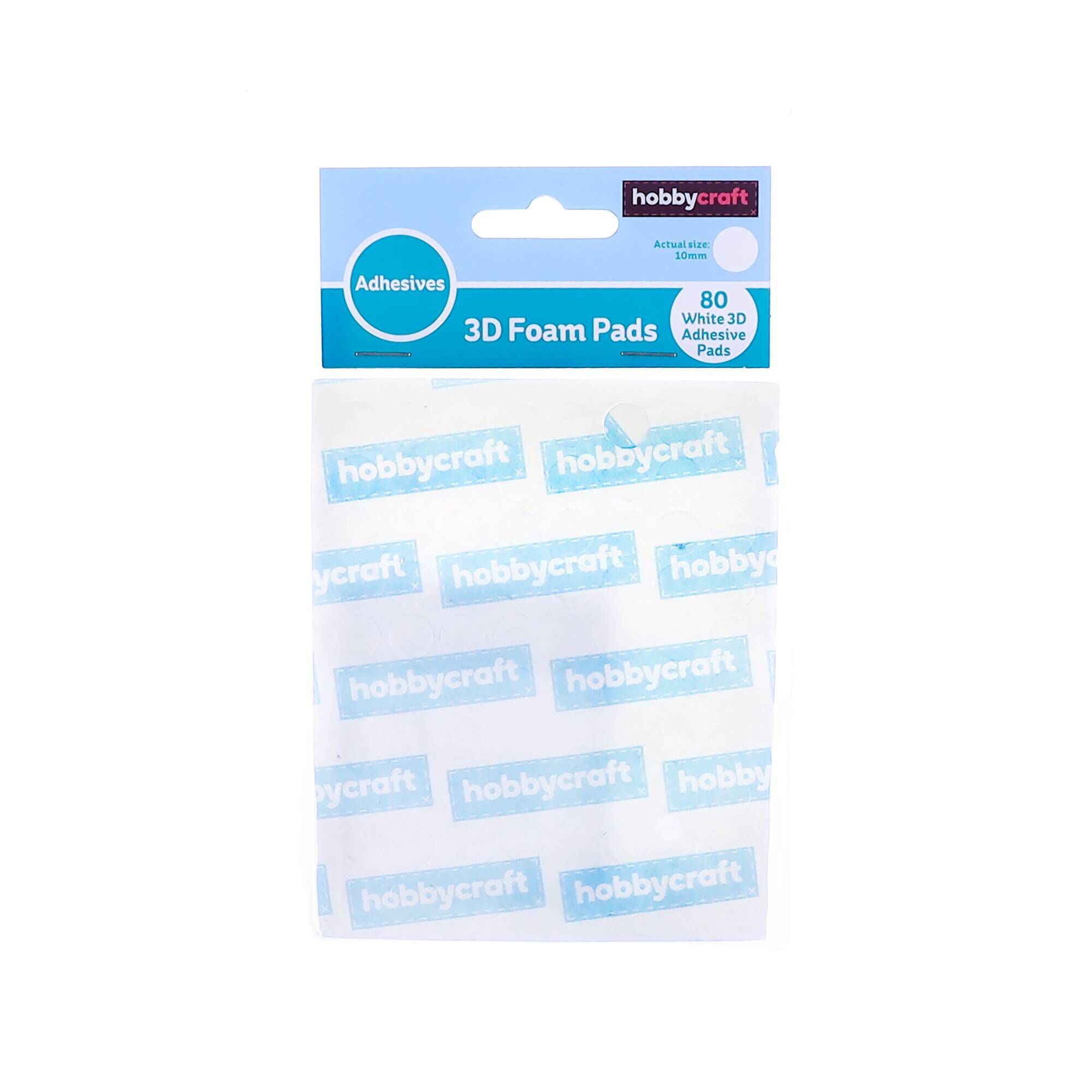 Adhesive Circle Foam Pads 10mm 80 Pack | Hobbycraft