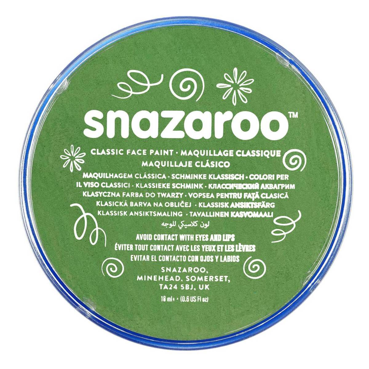 Snazaroo Grass Green Face Paint Compact 18ml | Hobbycraft