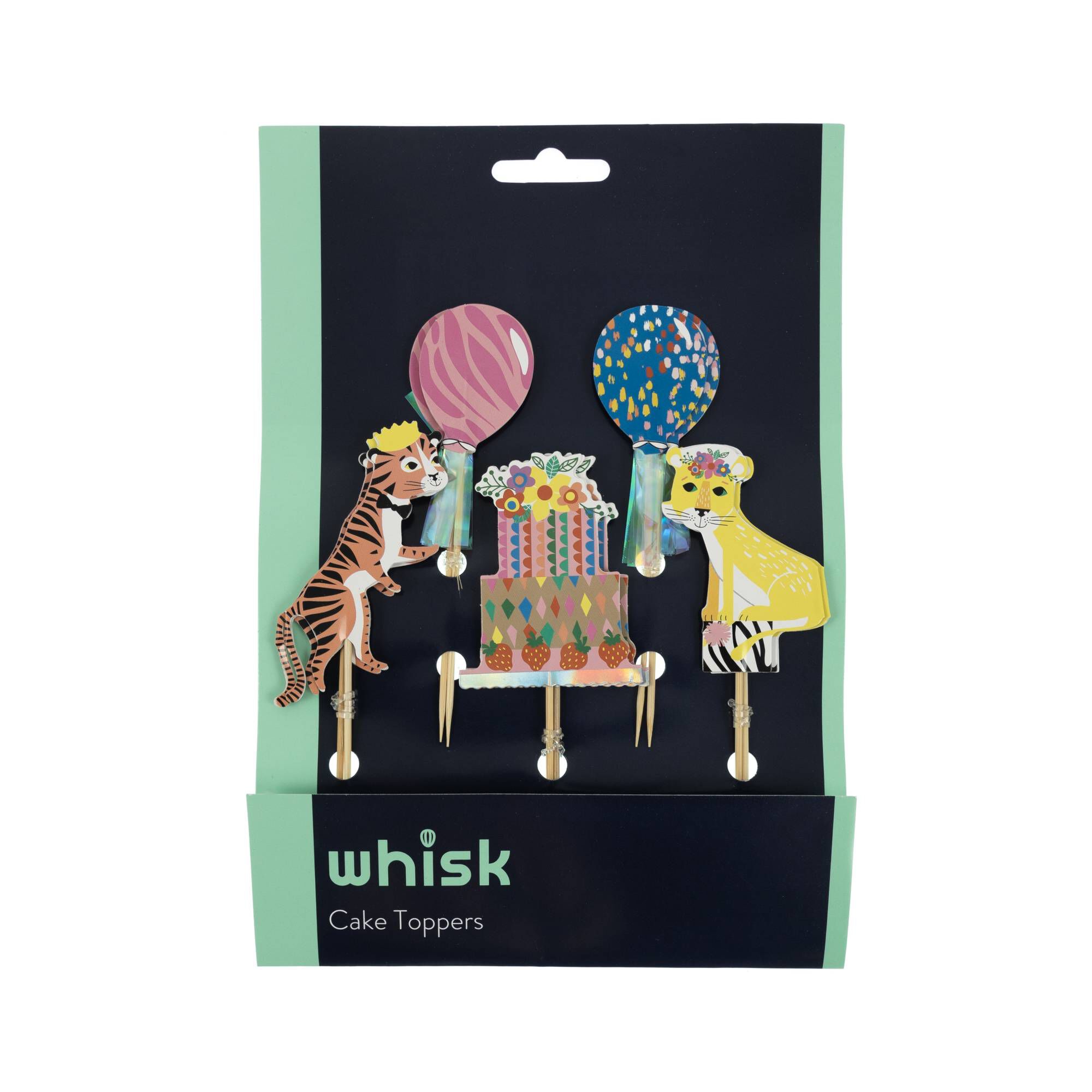 Whisk Animal Cake and Balloon Cake Toppers 10 Pieces | Hobbycraft