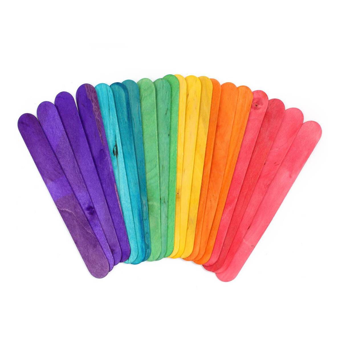 Coloured Craft Sticks 20 Pack | Hobbycraft